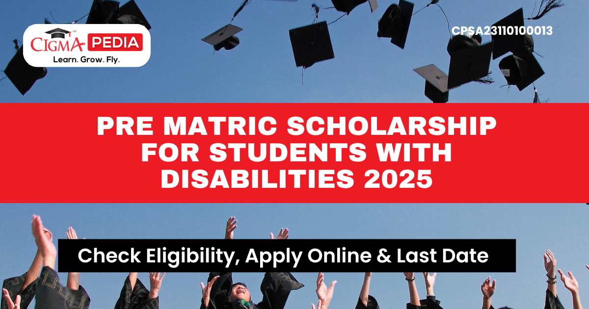 Pre Matric Scholarship for Students with Disabilities 2025 : Last Date ...