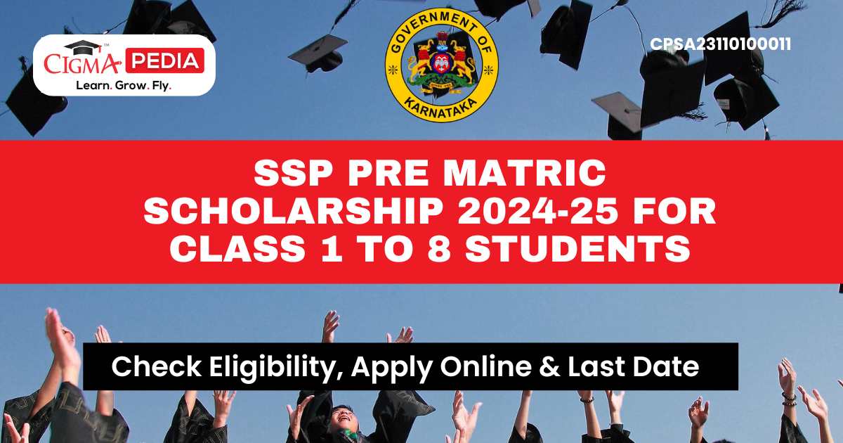 SSP Pre Matric Scholarship 2025 for Class 1 to 8 Students : Apply ...