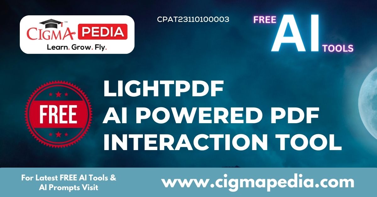 LightPDF 2023 : An All-in-One PDF Solution - CIGMA Pedia