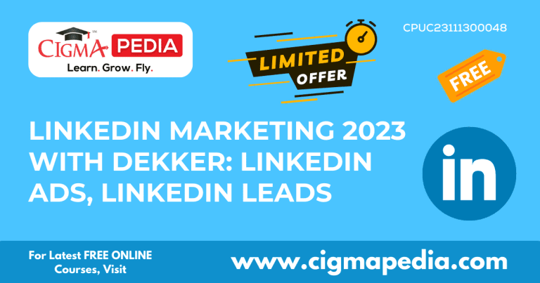 LinkedIn Marketing with Dekker 2023 : LinkedIn Ads, LinkedIn Leads ...