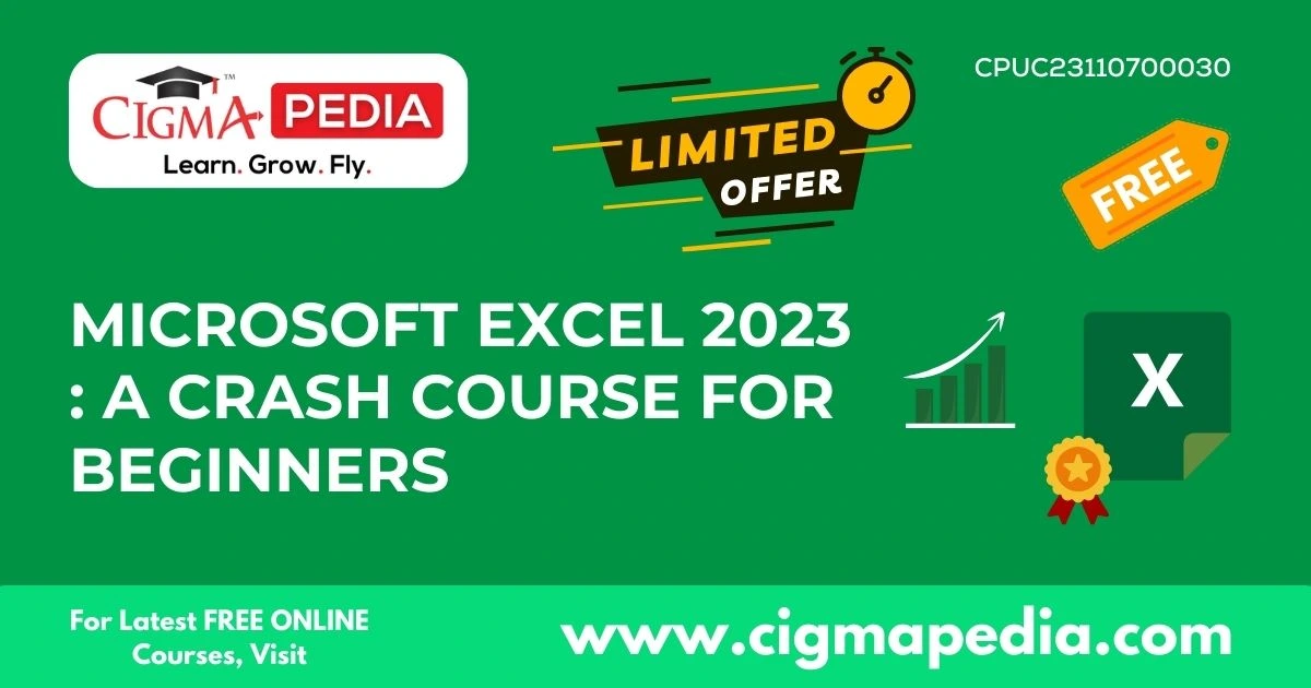 Microsoft Excel 2023 : A Crash Course for Beginners - CIGMA Pedia