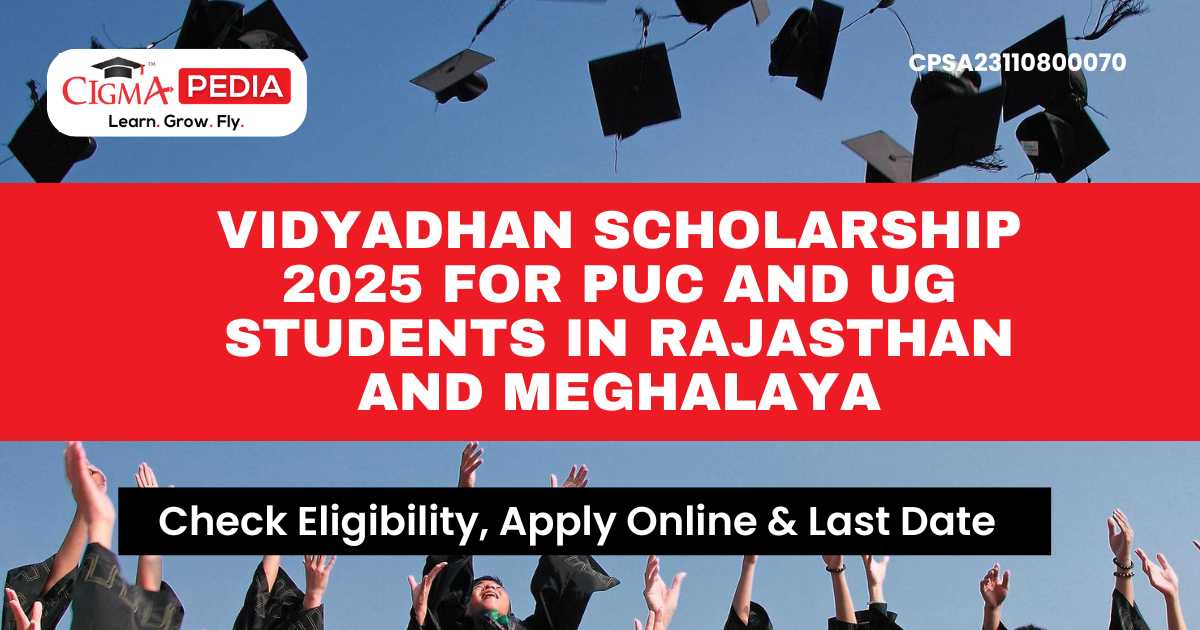 Vidyadhan Scholarship 2025 for PUC and UG Students in Rajasthan and ...