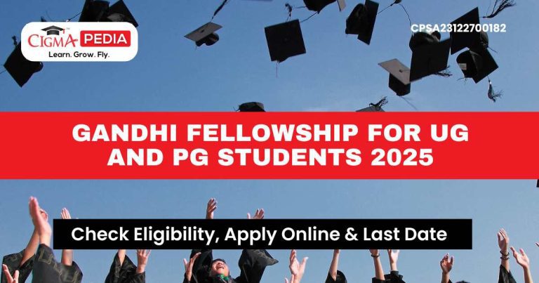 Gandhi Fellowship 2025 : Last Date to Apply, Benefits - CIGMA Pedia
