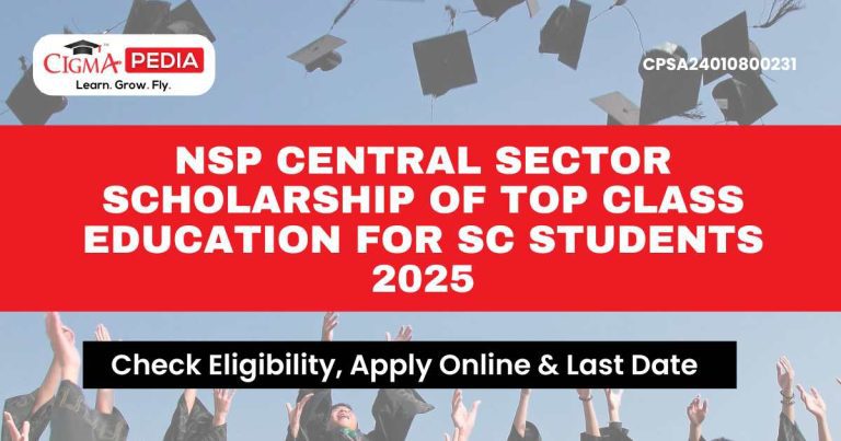 NSP Central Sector Scholarship of Top Class Education for SC Students ...
