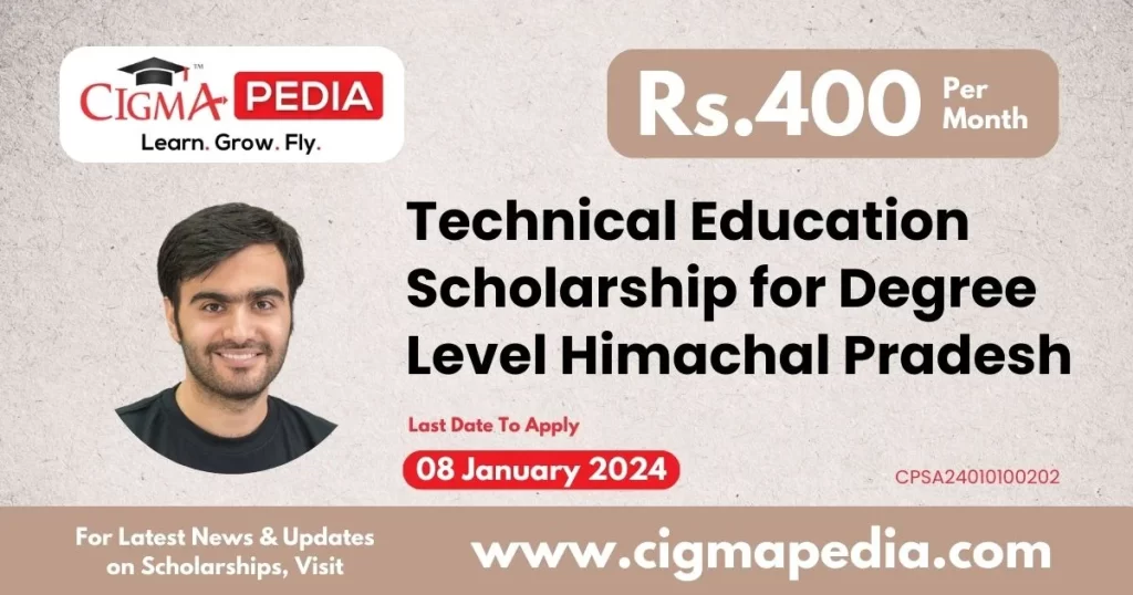 Technical Education Scholarships Scheme for Degree Level Himachal ...