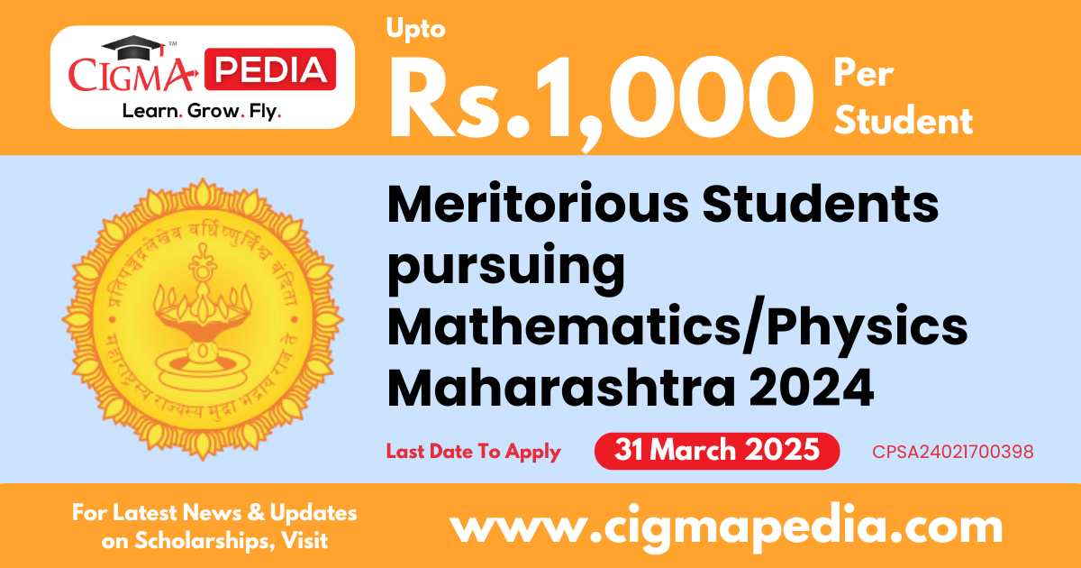 Scholarship to Meritorious Students pursuing Mathematics/Physics ...