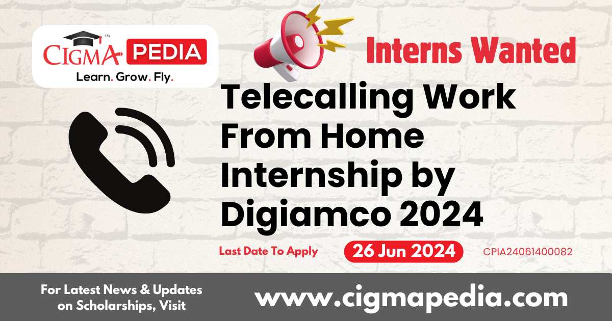 Telecalling Work From Home Internship by Digiamco 2024 : How to Apply ...