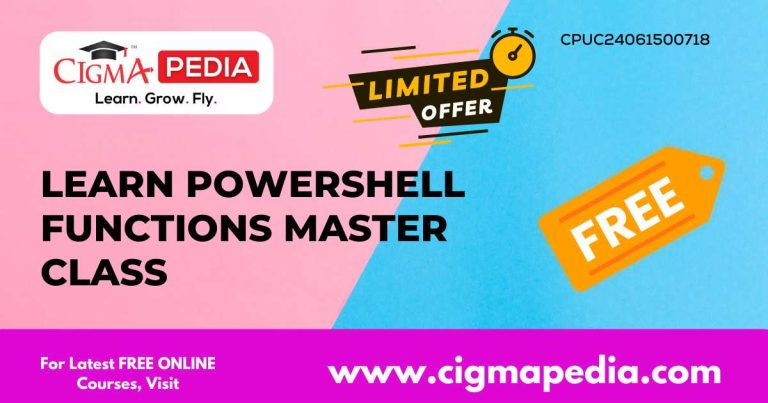 Learn Powershell Functions Master Class Free Udemy Course Cigma Pedia 7513