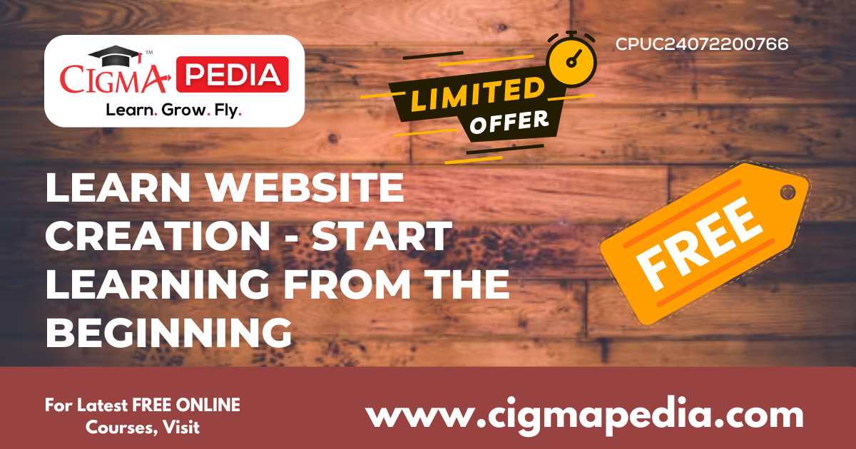 Learn Website Creation - Start learning from the beginning (Free Udemy ...