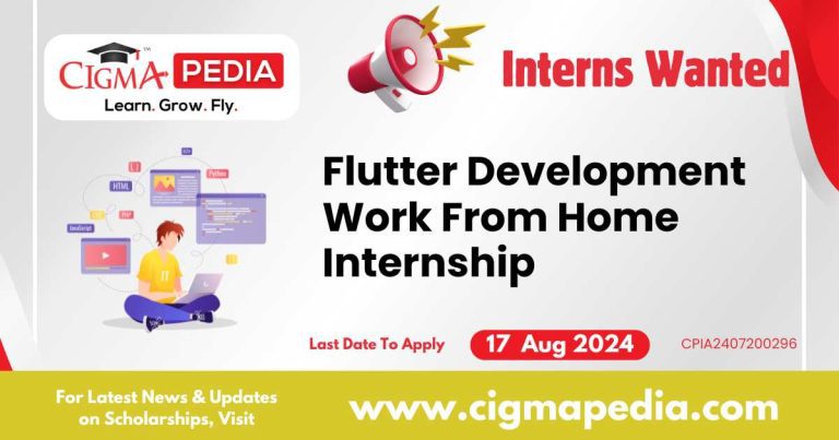 Flutter Development Work From Home Internship 2024 : How to Apply for Internship, Last Date to ...