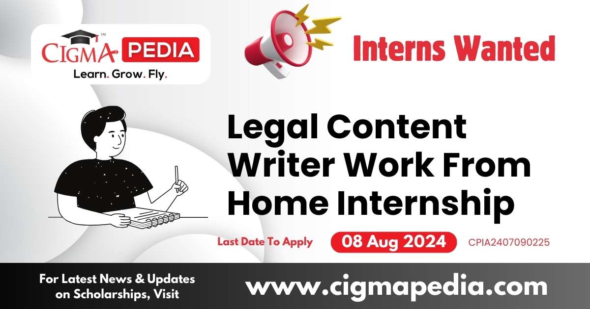 Legal Content Writer Work From Home Internship by MITT ARV Technologies ...