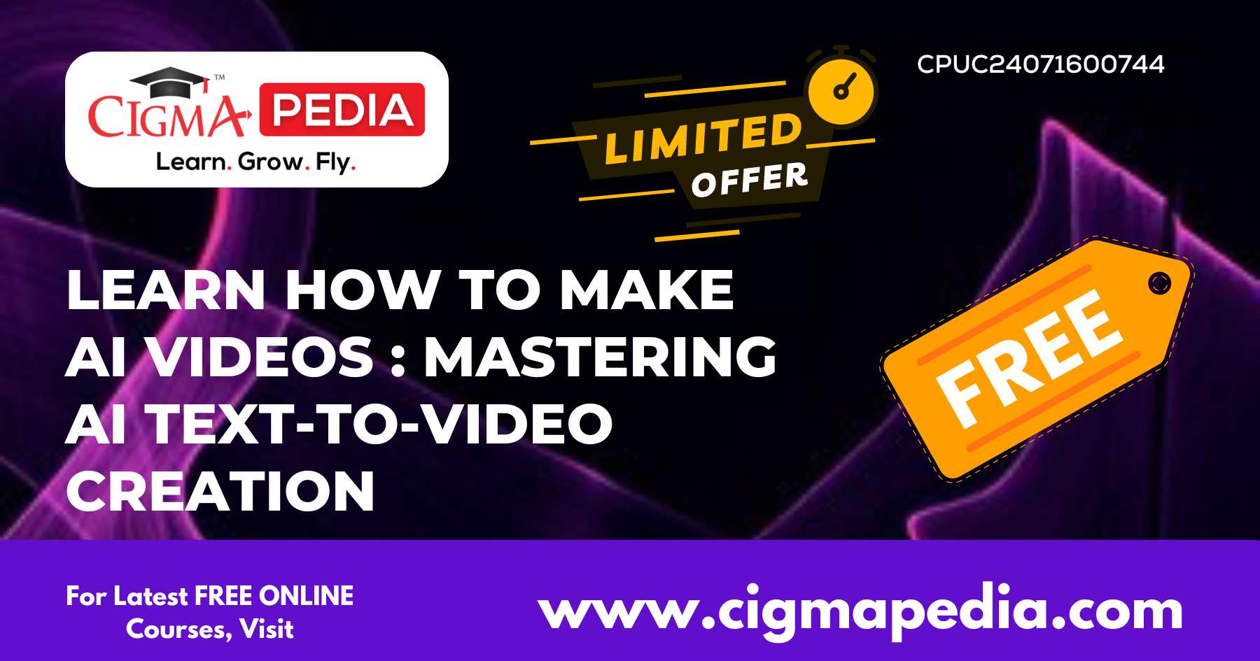 Learn How to Make AI Videos : Mastering AI Text-to-Video Creation (Free Udemy Course) - CIGMA Pedia