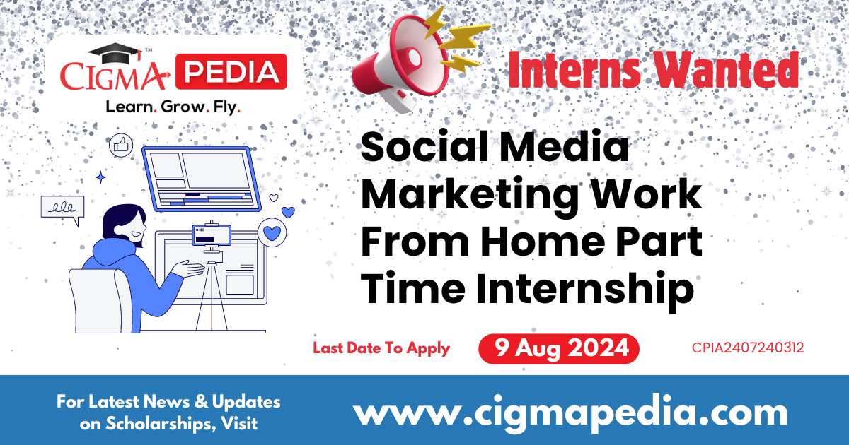 Social Media Marketing Work From Home Part Time Internship 2024 : How ...