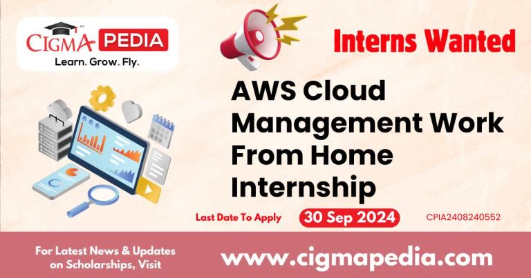 AWS Cloud Management Work From Home Internship : How to Apply for ...