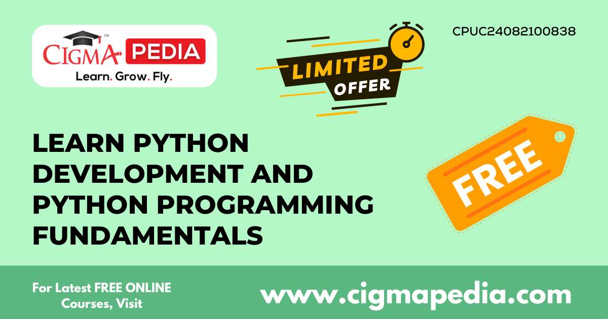 Learn Python Development And Python Programming Fundamentals Free Udemy Course Cigma Pedia