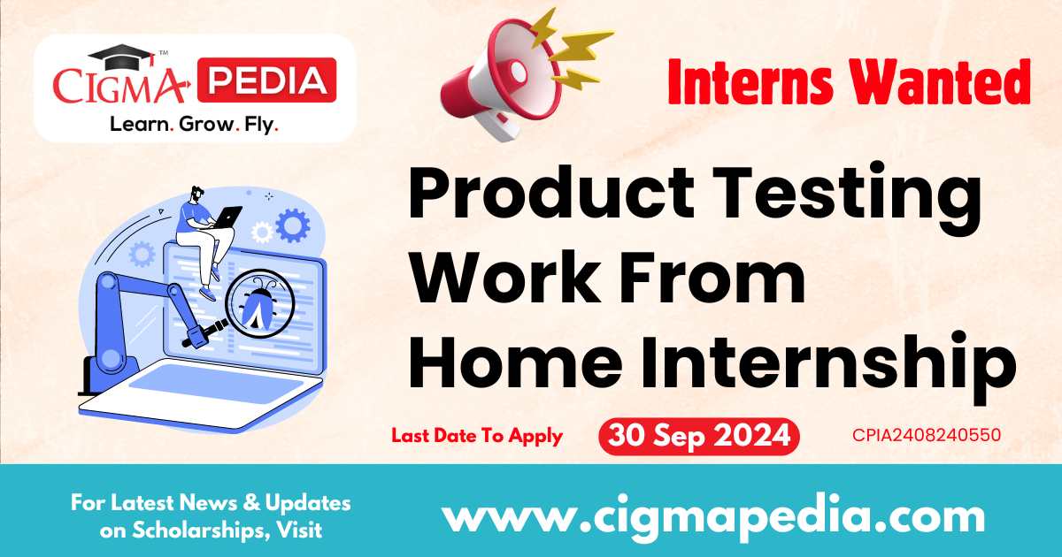 Product Testing Work From Home Internship 2024 : How to Apply for ...