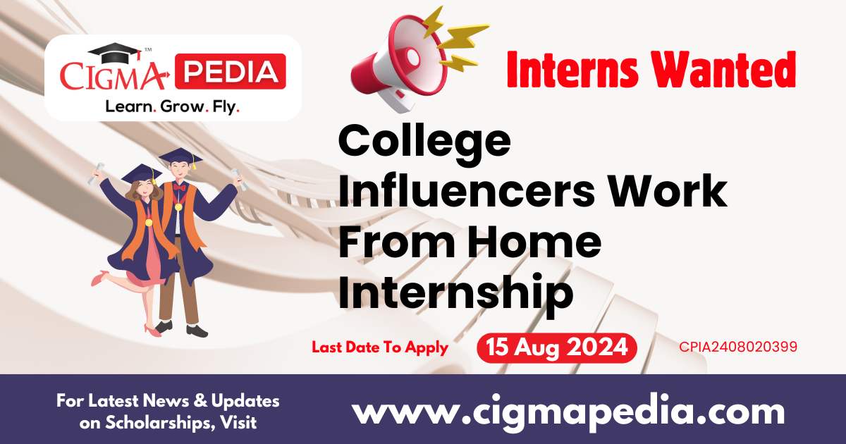 College Influencers Work From Home Internship by Sparkling Skills 2024 ...