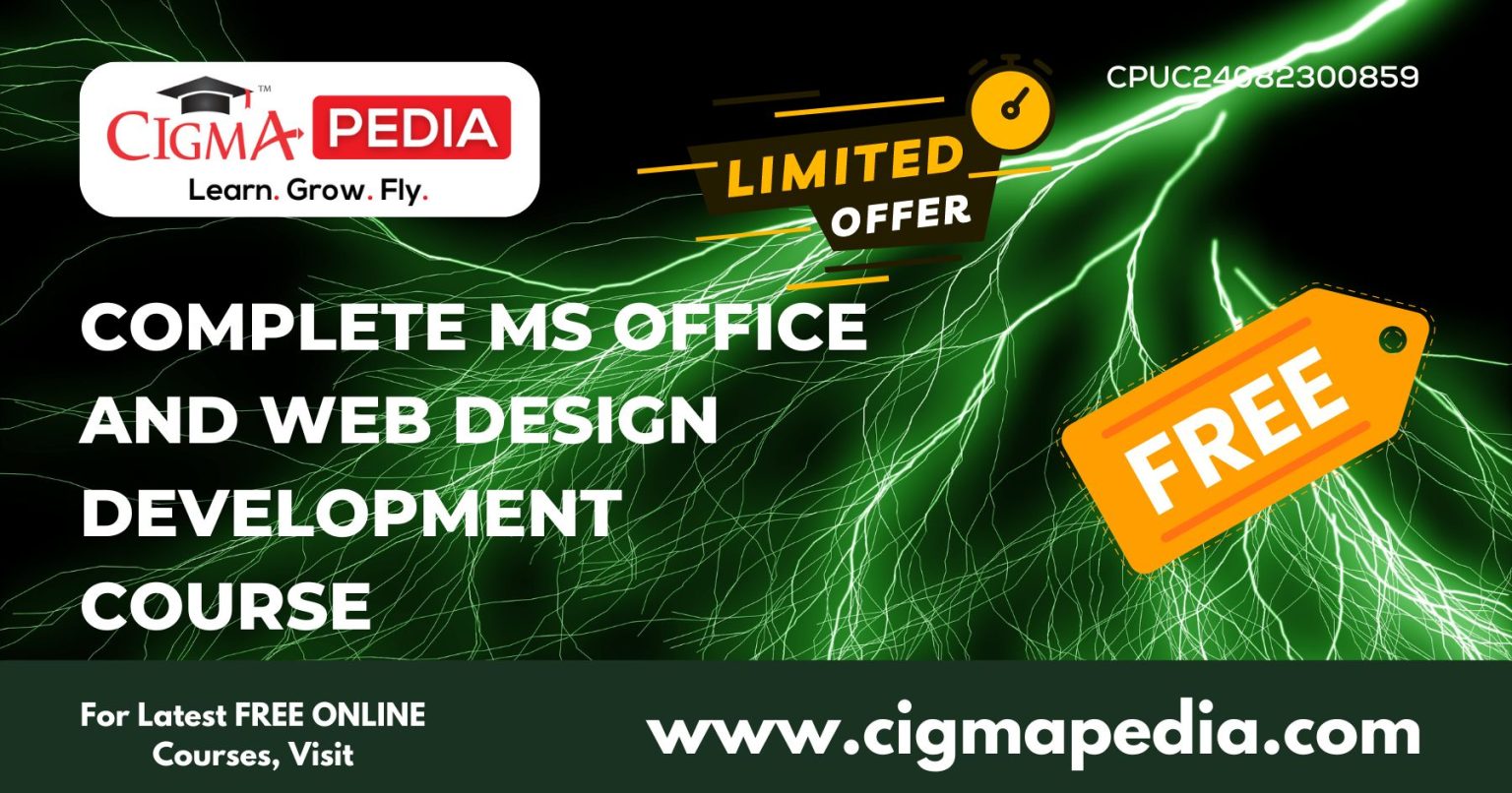 Complete MS Office and Web Design Development Course (Free Udemy Course ...