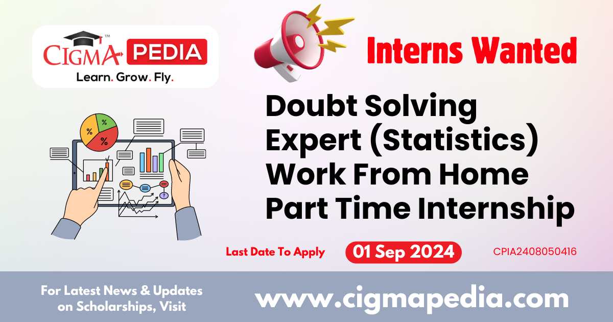 Doubt Solving Expert (Statistics) Work From Home Part Time Internship by Kunduz Technologies ...