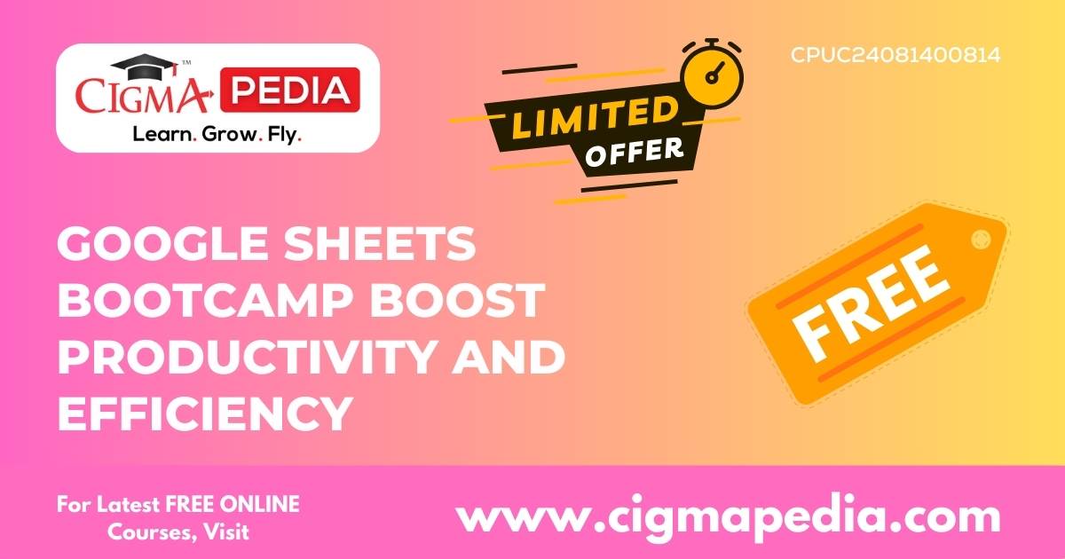 Google Sheets Bootcamp Boost Productivity and Efficiency (Free Udemy ...