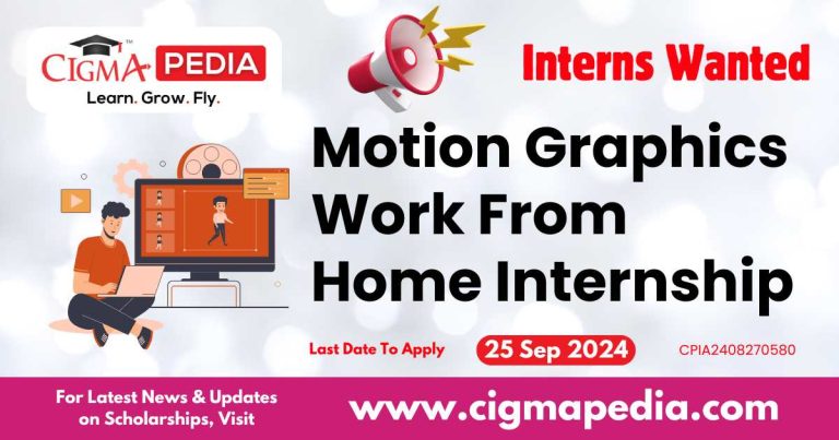 Motion Graphics Work From Home Internship by Celebrare : How to Apply ...