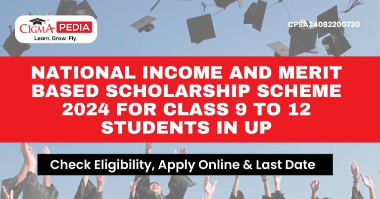 National Income and Merit Based Scholarship Scheme 2024 For Class 9 to ...