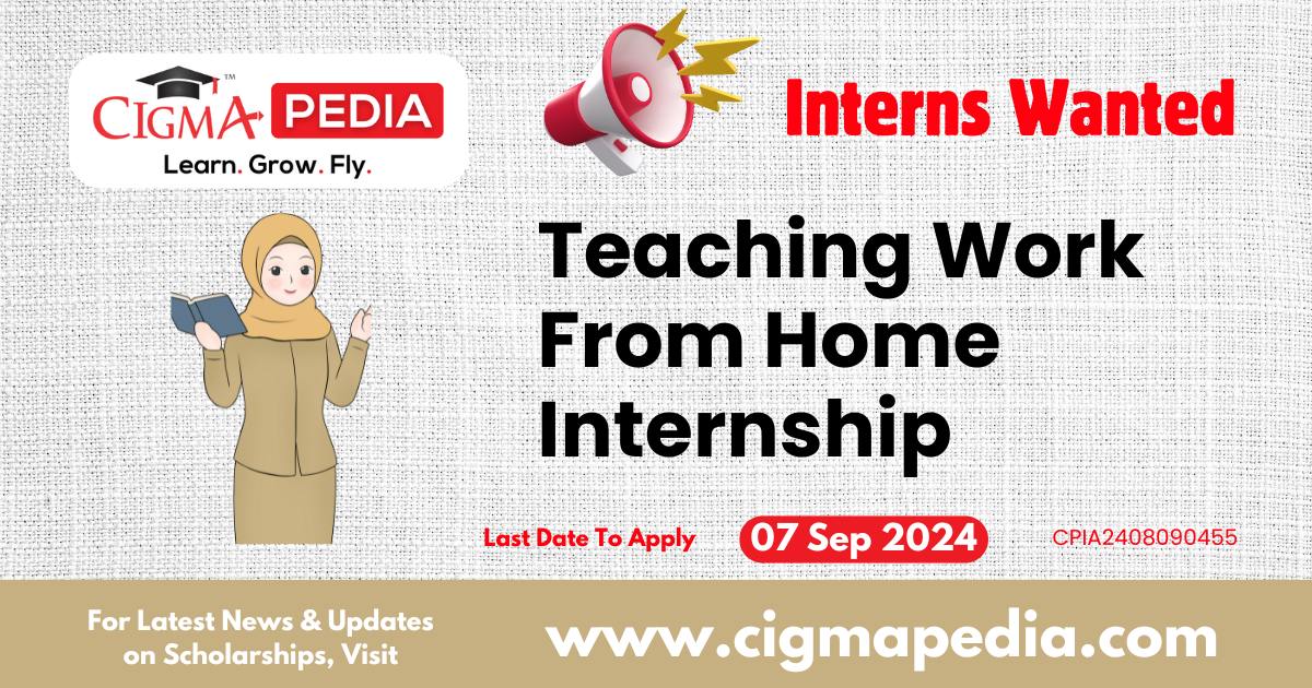 Teaching Work From Home Internship by Unimonks 2024 : How to Apply for Internship, Last Date to ...