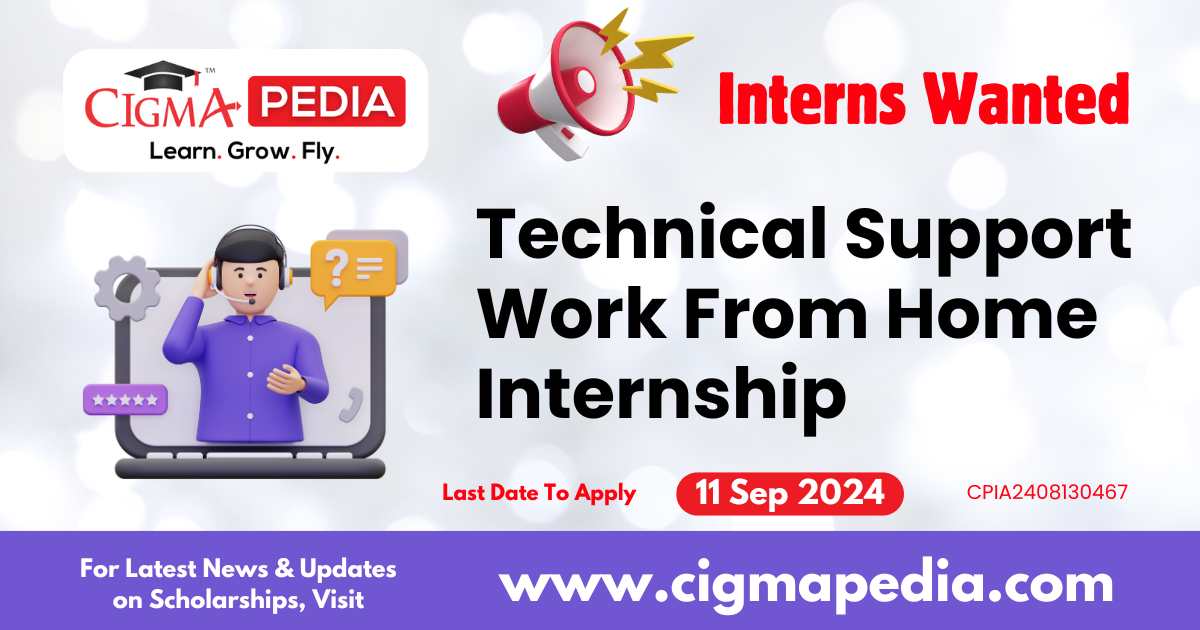 Technical Support Work From Home Internship by Codecraft IT Solutions 2024 : How to Apply for ...