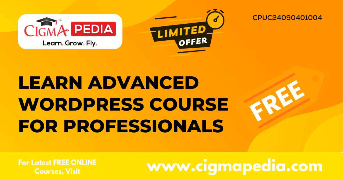 Learn Advanced Wordpress Course for Professionals (Free Udemy Course ...