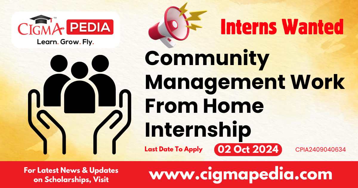 Community Management Work From Home Internship by StartupLanes : How to Apply for Internship ...