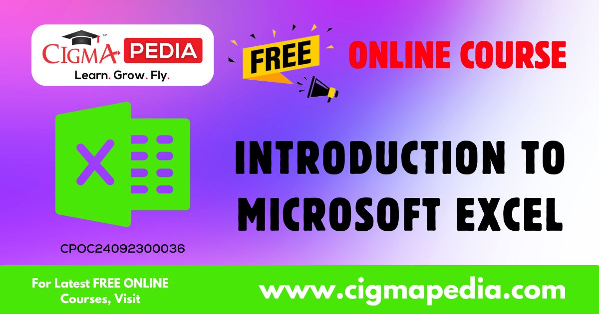 Introduction to Microsoft Excel By Coursera Project Network (Free Online Course) - CIGMA Pedia