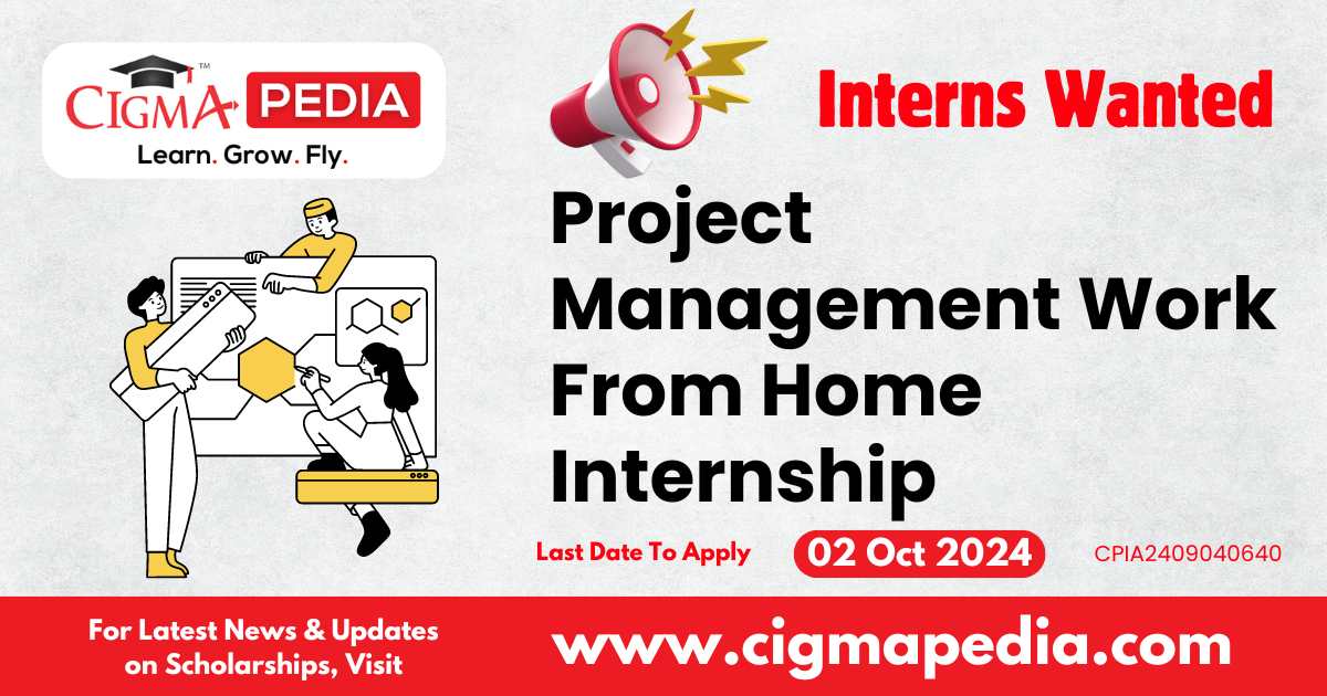 Project Management Work From Home Internship by Masazo Health Tech ...