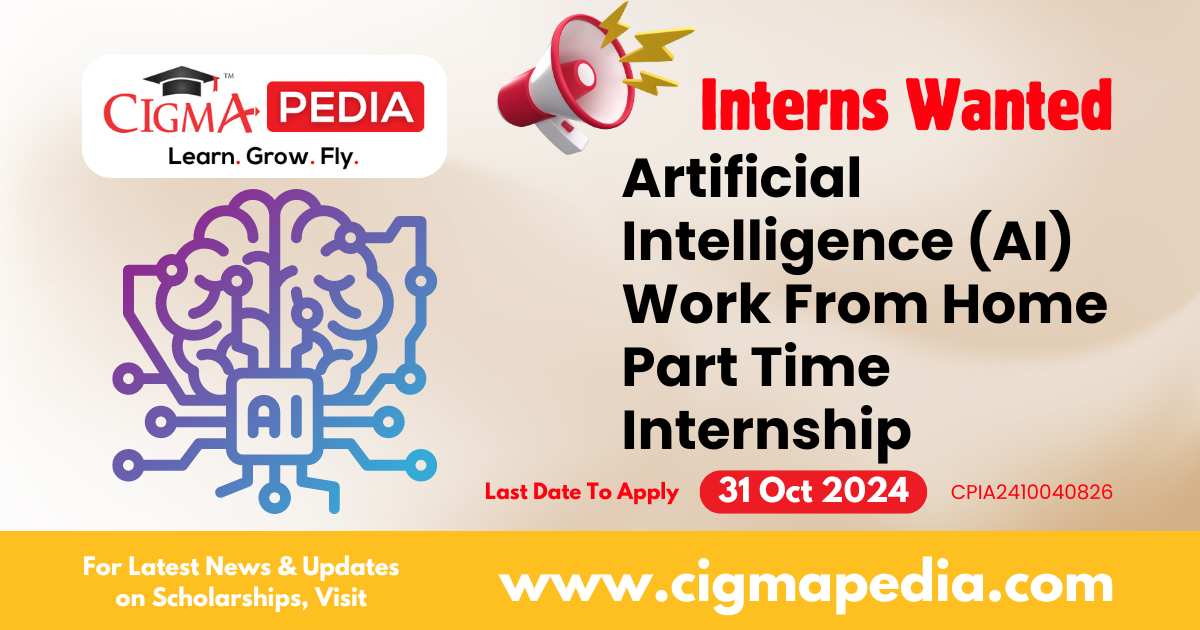 Artificial Intelligence (AI) Work From Home Part Time Internship by Datnex : How to Apply for ...