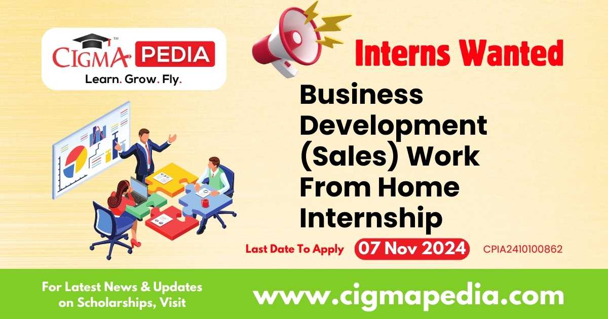 Business Development (Sales) Work From Home Internship by Oratrics The Personality School : How ...
