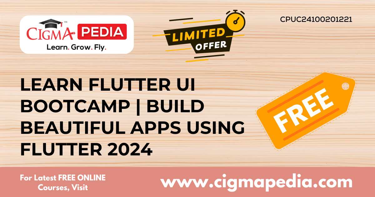 Learn Flutter UI Bootcamp | Build Beautiful Apps using Flutter 2024 ...