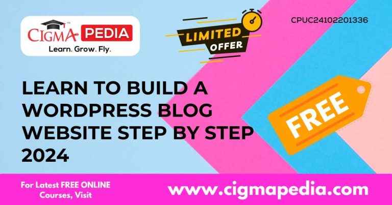 Learn to Build a WordPress Blog Website Step by Step 2024 (Free Udemy ...