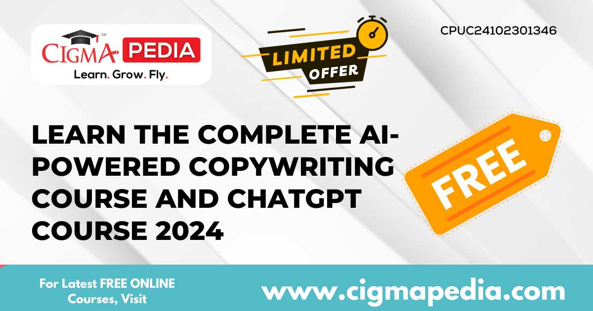 Learn The Complete AI-Powered Copywriting Course and ChatGPT Course 2024 (Free Udemy Course ...