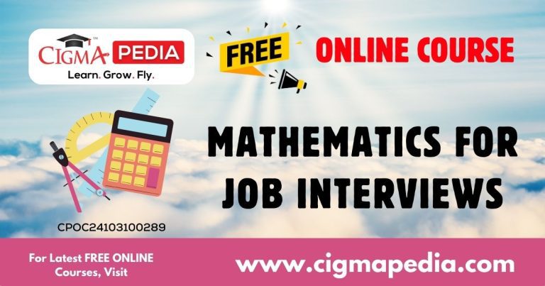 Mathematics for Job Interviews (Free Online Course) - CIGMA Pedia