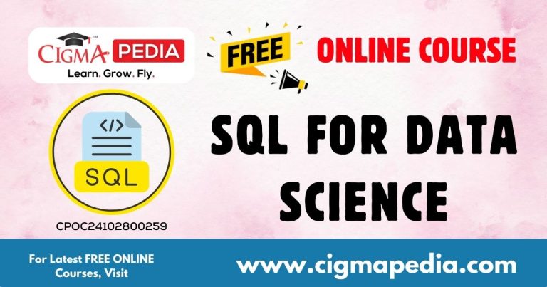 SQL for Data Science (Free Online Course) - CIGMA Pedia