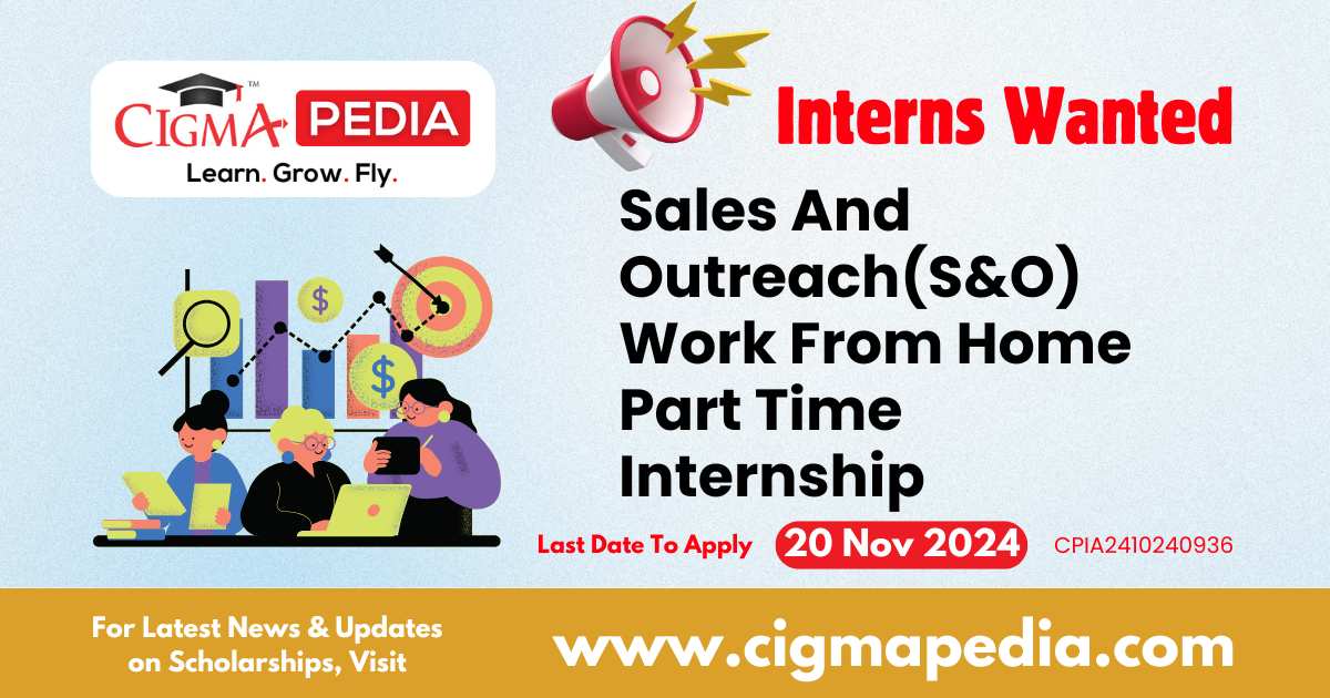 Sales And Outreach(S&O) Work From Home Part Time Internship by Pawzz ...