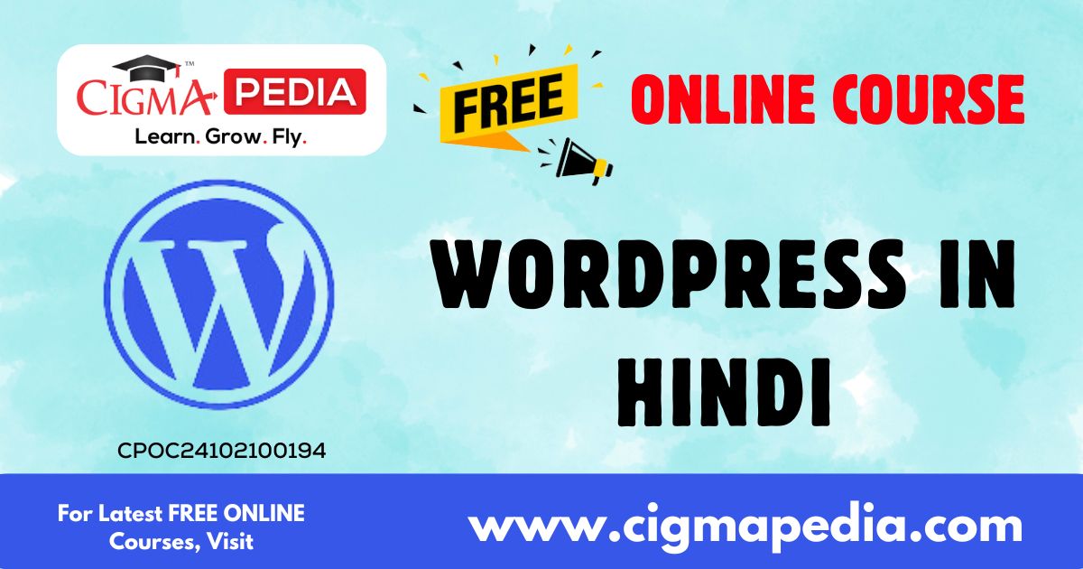 WordPress in Hindi (Free Online Course) - CIGMA Pedia