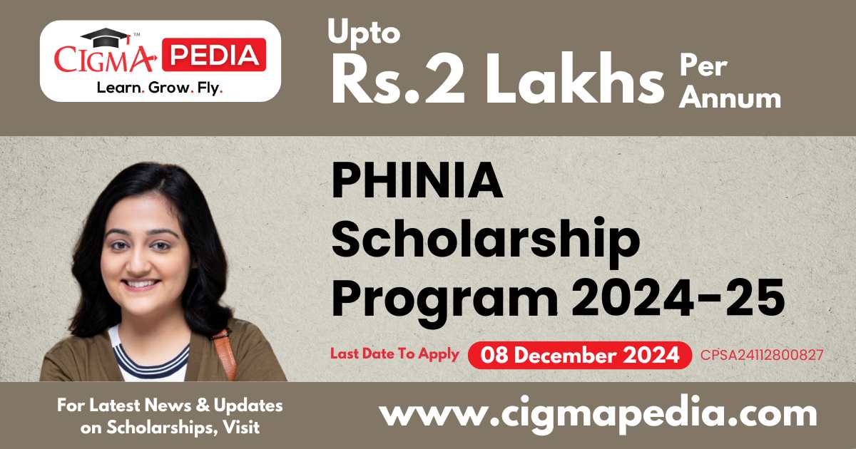 PHINIA Scholarship Program 2024-25 for UG Students | Last Date, How to ...