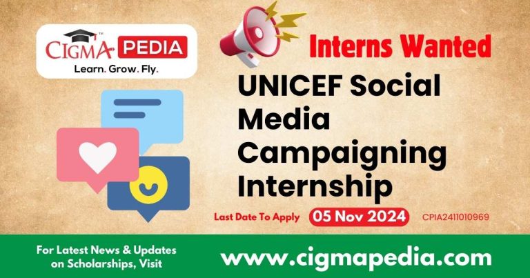 UNICEF Social Media Campaigning Internship : How to Apply for ...