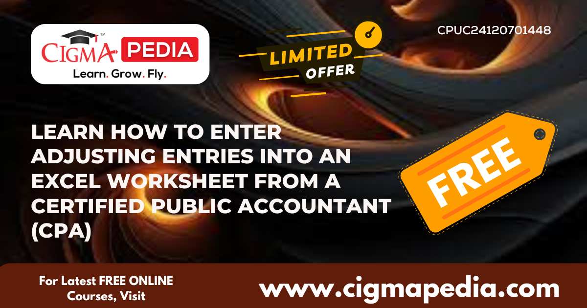 Learn Excel Accounting 6 Adjusting Entries & Financial Statements 2024 ...