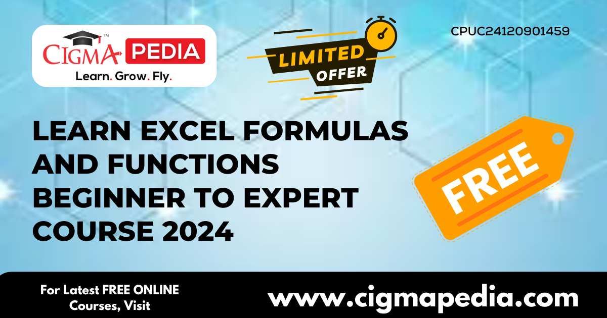 Learn Excel Formulas And Functions Beginner to Expert Course 2024 (Free ...