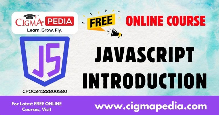 JavaScript Introduction (Free Online Course) - CIGMA Pedia