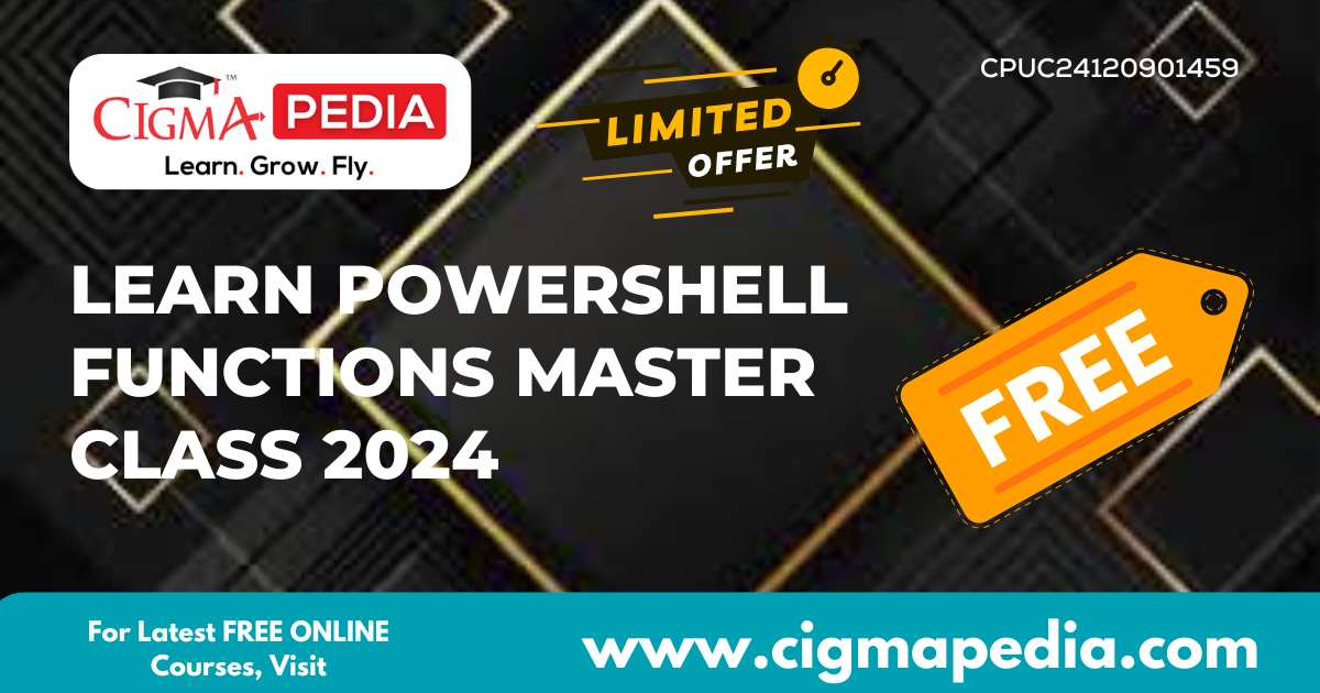 Learn PowerShell Functions Master Class 2024 (Free Udemy Course ...
