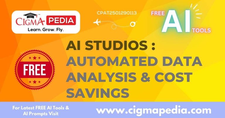 Discover the Power of AI Studios: A Comprehensive AI Tool - CIGMA Pedia