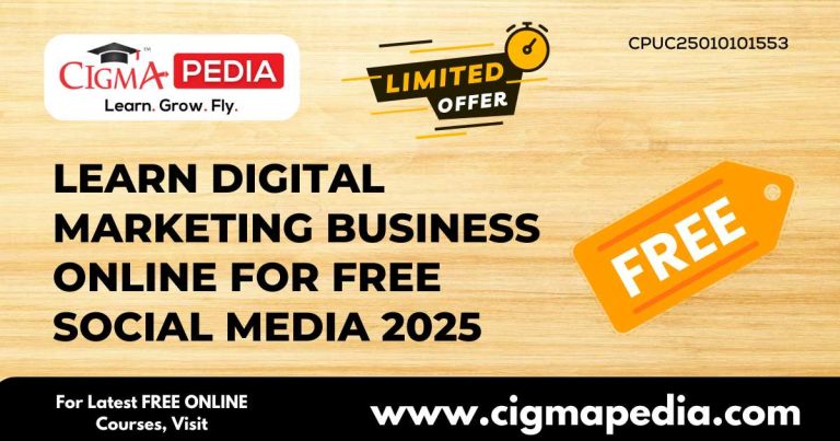 Learn Digital Marketing Business Online For Free Social Media 2025 ...