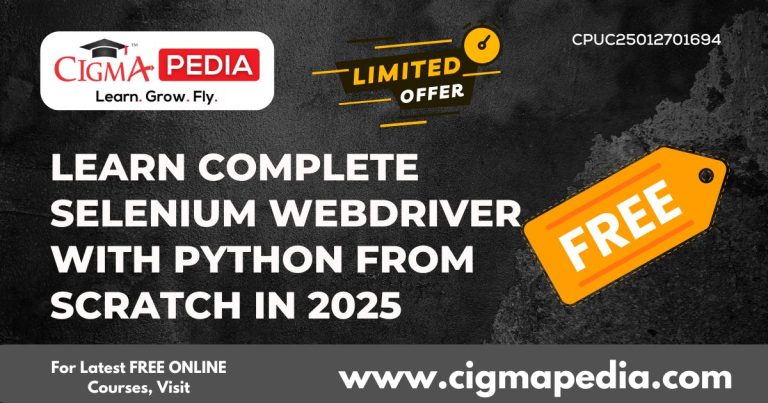 Learn Complete Selenium Webdriver With PYTHON From Scratch in 2025 ... Learn Complete Selenium Webdriver With PYTHON From Scratch in 2025 ...